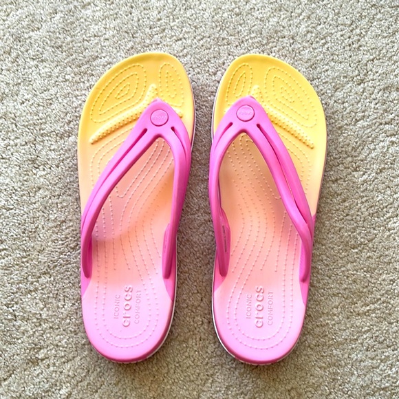 CROCS | Shoes | Womens Crocband Ombr Flip Flop | Poshmark